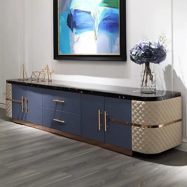 Big TV Unit With Marble – PC HOME DECOR