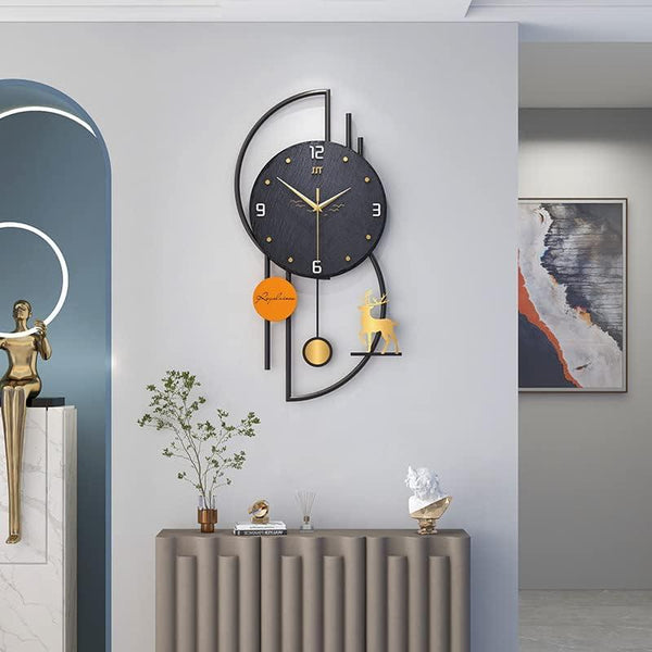 Verticle Metal Wall Clock – PC HOME DECOR