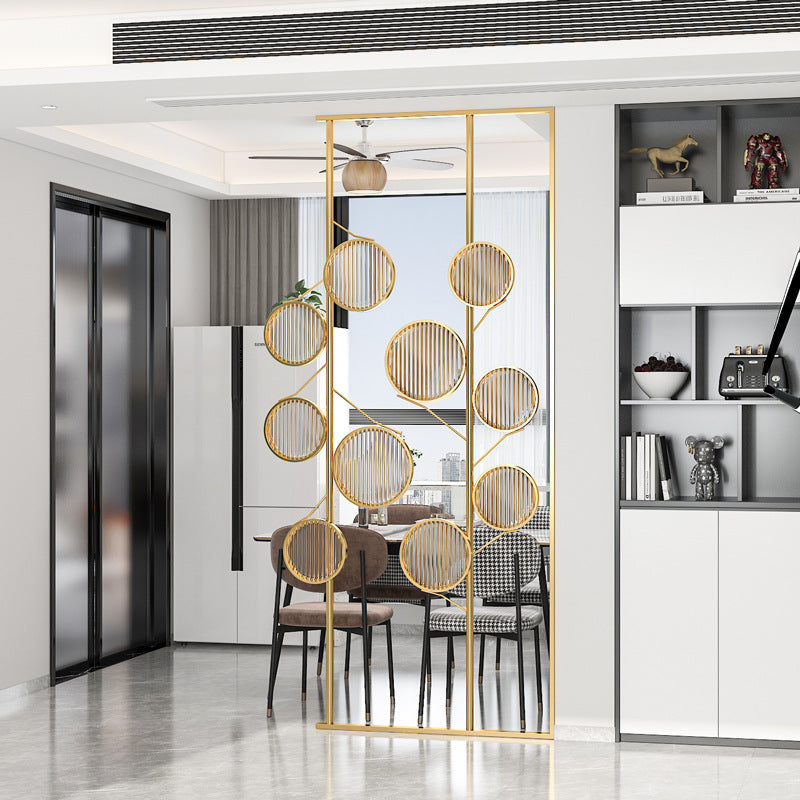 Exclusive Circular Design Metal Divider|Metal Partition With PVD Coate ...