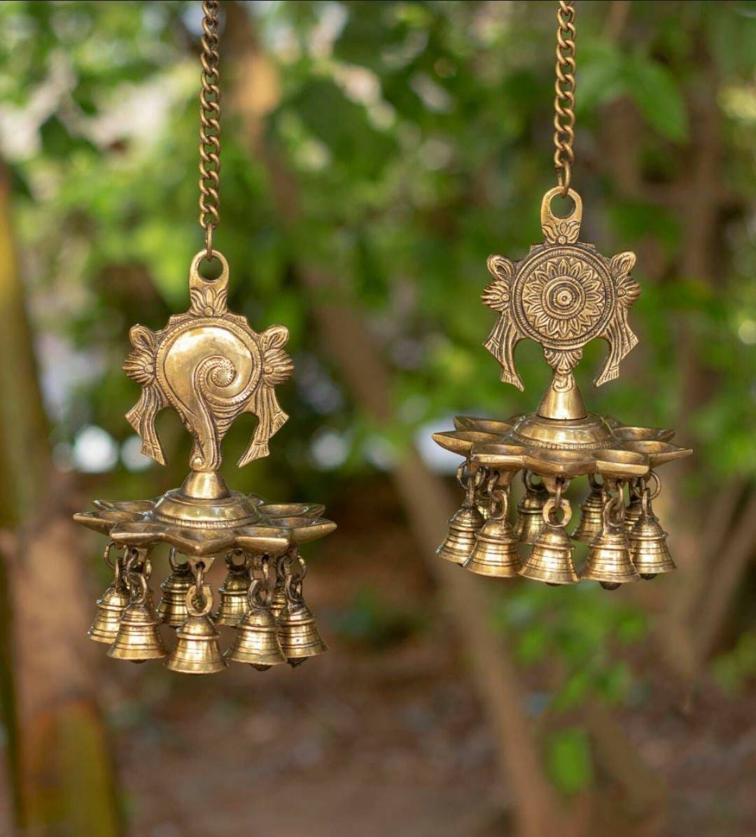 Brass Shankh Chakra lamp – PC HOME DECOR